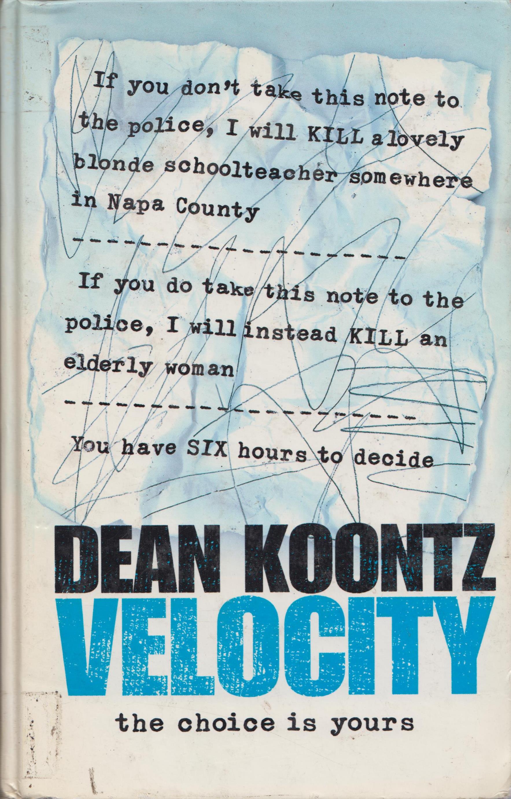 Velocity - The Collector's Guide to Dean Koontz