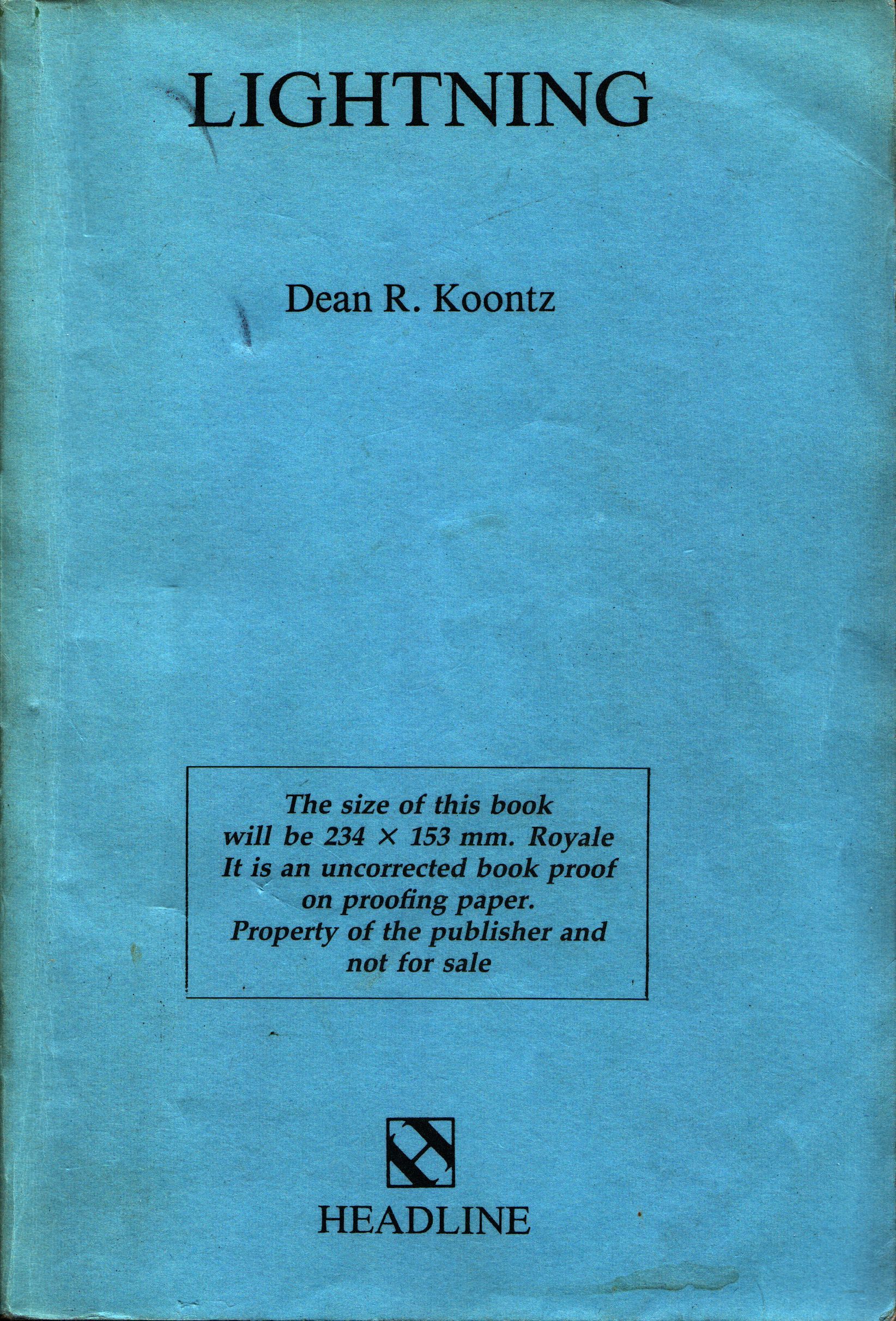 Lightning (DRK) - The Collector's Guide to Dean Koontz