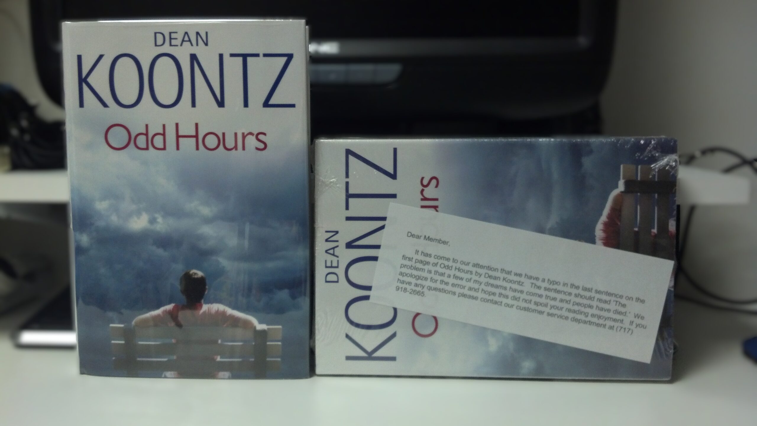 Throwback Thursday: Odd Hours BCEs - The Collector's Guide to Dean Koontz